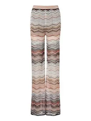 Missoni Zigzag Lamé Wide-leg Pants - Multicoloured