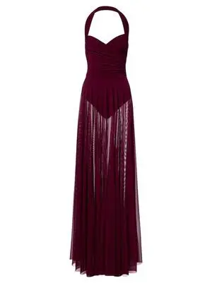Norma Kamali Cayla Tulle Gown - Purple