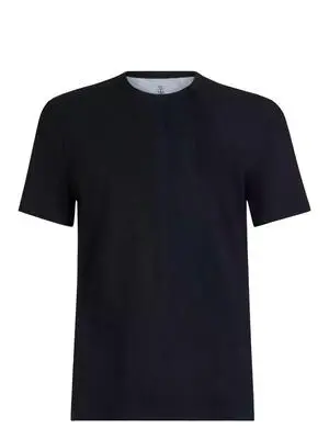Brunello Cucinelli Ribbed Crew-neck T-shirt - Black