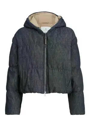 Brunello Cucinelli Hooded Puffer Jacket - Blue