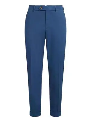 Brunello Cucinelli Garment-dyed Trousers - Blue