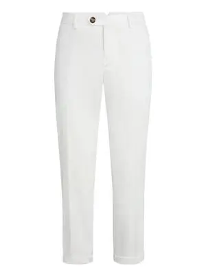 Brunello Cucinelli Button-fastening Belt-loops Trousers - White