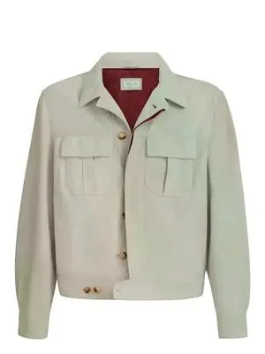 Brunello Cucinelli Suede Jacket - Neutrals