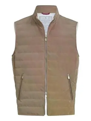 Brunello Cucinelli Padded Gilet - Brown