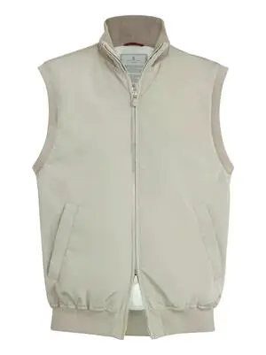 Brunello Cucinelli Bonded Nylon Padded Gilet - Neutrals