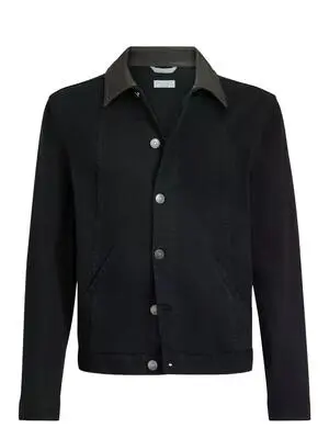 Brunello Cucinelli Garment-dyed Cotton Jacket - Black