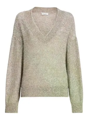 Brunello Cucinelli V-neck Sweater - Neutrals