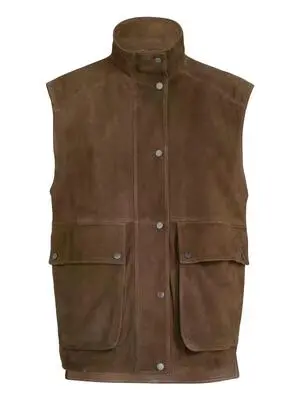 Brunello Cucinelli Monili-detail Front-pocket Vest - Brown