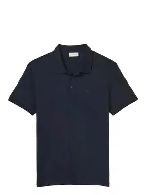 Calvin Klein Button Embroidered Polo Shirt - Blue