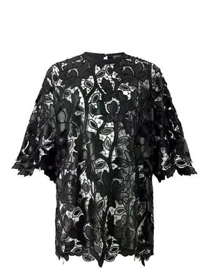 ROBERTO CAVALLI Floral-Lace Top