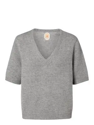 Jardin Des Orangers Wool And Cashmere V-neck Sweater - Grey
