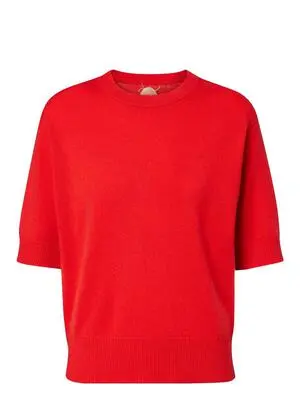 Jardin Des Orangers Cashmere Crewneck Sweater Red