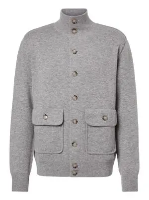 ALLUDE Wool And Cashmere Jacket - Grey