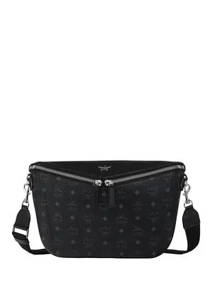 Mcm Diamant 3d Crossbody - Black