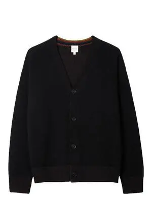 Paul Smith Lambswool Cardigan - Black