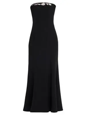 Shoshanna Phillippa Embellished Strapless Gown - Jet