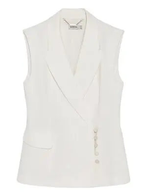 Simkhai Valarie Blazer Vest - Ivory