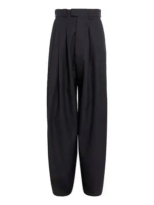WILLY CHAVARRIA Virgin Wool Cascada Tailored Trousers - Black
