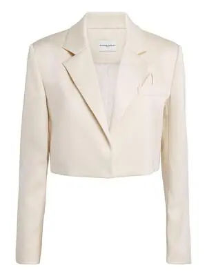 Claudie Pierlot Vivane Cropped Blazer - White