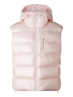 Bogner Reversible Quilted Vest - Pink/off-white