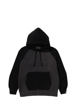 A BATHING APE Relaxed Fit Zip Hoodie - Black