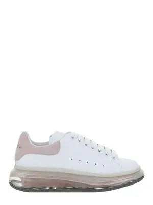 Alexander McQueen Oversized Sneakers With Clear Sole - White/pink