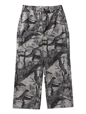 A BATHING APE Tree Edge Camo Relaxed Fit Work Pants - White