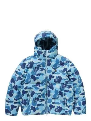 A BATHING APE Abc Camo Down Jacket - Blue