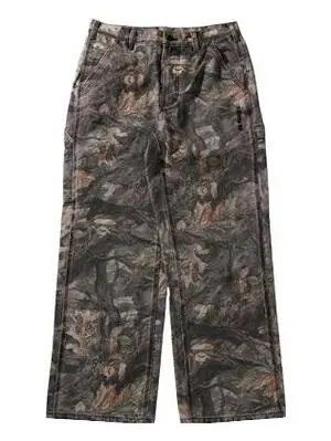 A BATHING APE Tree Edge Camo Relaxed Fit Work Pants - Brown