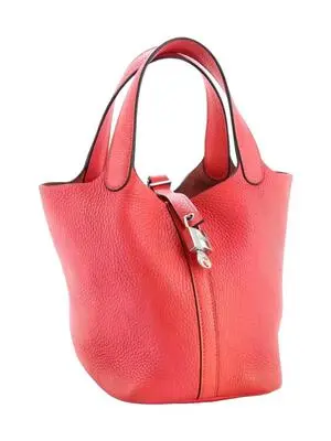 Hermès Picotin Lock Clemence PM Red