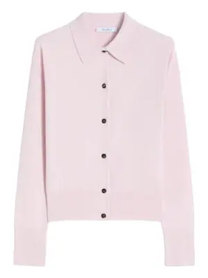 Max Mara Fine Wool Cardigan - Pink