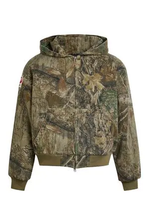 CHERRY LOS ANGELES Camouflage Hooded Canvas Jacket - Multicoloured 1