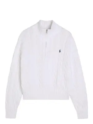 Polo Ralph Lauren Cable-knit Cotton Jumper - White