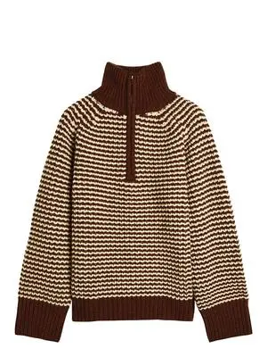 Studio Nicholson Bristol Striped Wool Jumper - Brown