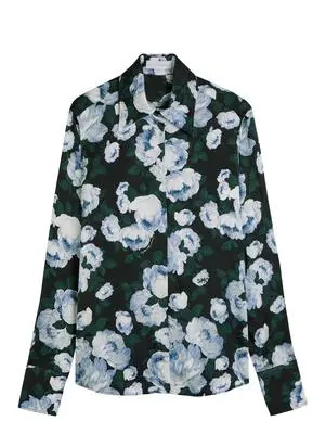 Stella McCartney Floral-print Satin Shirt - Multicoloured 1