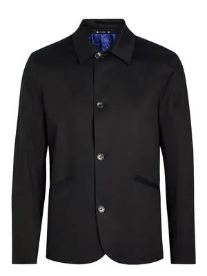 Paul Smith Tailored Lyocell And Cotton-blend Jacket - Navy