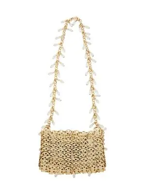 PACO RABANNE Iconic Nano 1969 Crystal-embellished Disc Shoulder Bag