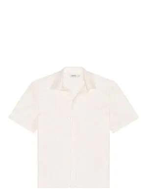 Simkhai Conrad Short Sleeve Shirt - Ivory