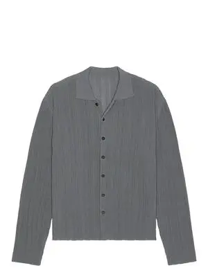 LE17SEPTEMBRE Ribbed Cardigan - Ash Blue