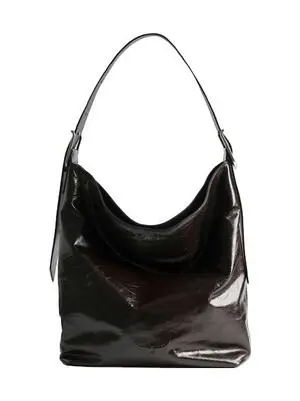 Zadig&Voltaire Jane Hobo Vintage Patent Bag - Brown