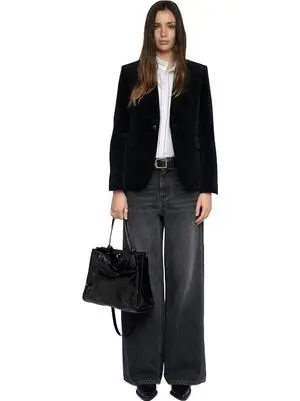 Zadig&Voltaire Vavy Velvet Blazer - Black