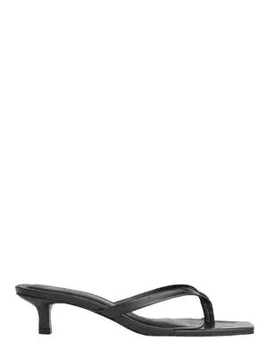 Whistles Thong Kitten Heel Sandals - Black
