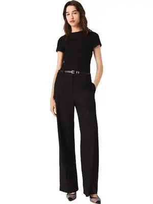 Maje Rhinestone Suit Trousers - Black