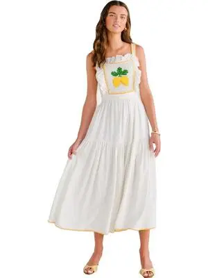 Saylor Kathy Apron Dress Natural