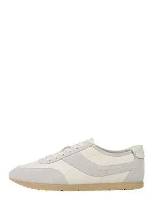 Vince Leather And Suede Runner Sneakers - White