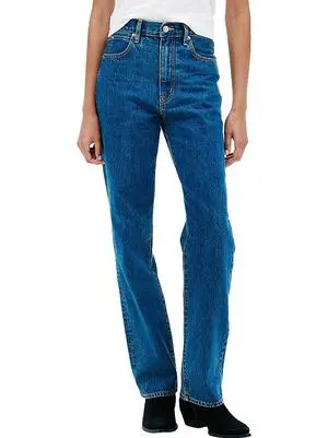 SLVRLAKE London High-rise Straight Jeans - La Woman