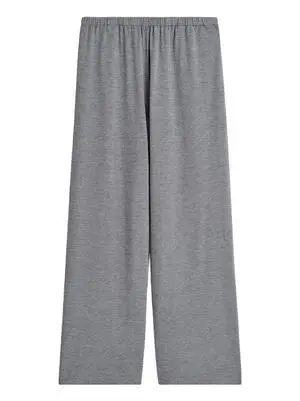 Cos Fluid Jersey Wide-leg Pants - Gray