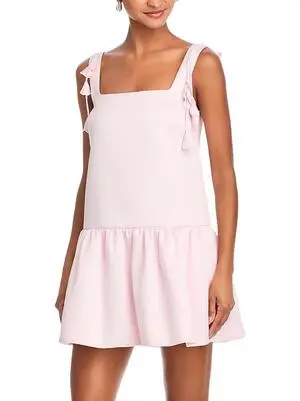 SELF-PORTRAIT Flower Taffeta Mini Dress - Pink