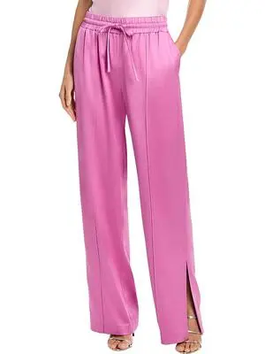 Cinq À Sept Damoni Satin Pants - Violet Dawn