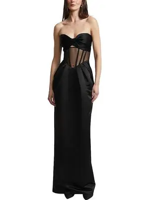 Bcbgmaxazria Elizabeth Gown - Black